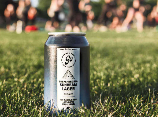 Non-Alcoholic Suspended in a Sunbeam Pilsner | Go Brewing NA Beer